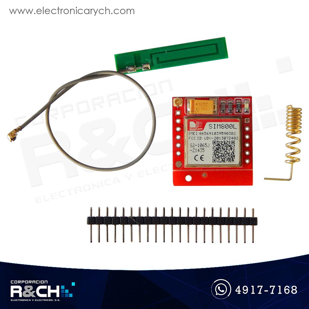 MD-GSM800L Módulo GSM GPRS SIM800L con antena | Electronica R&CH